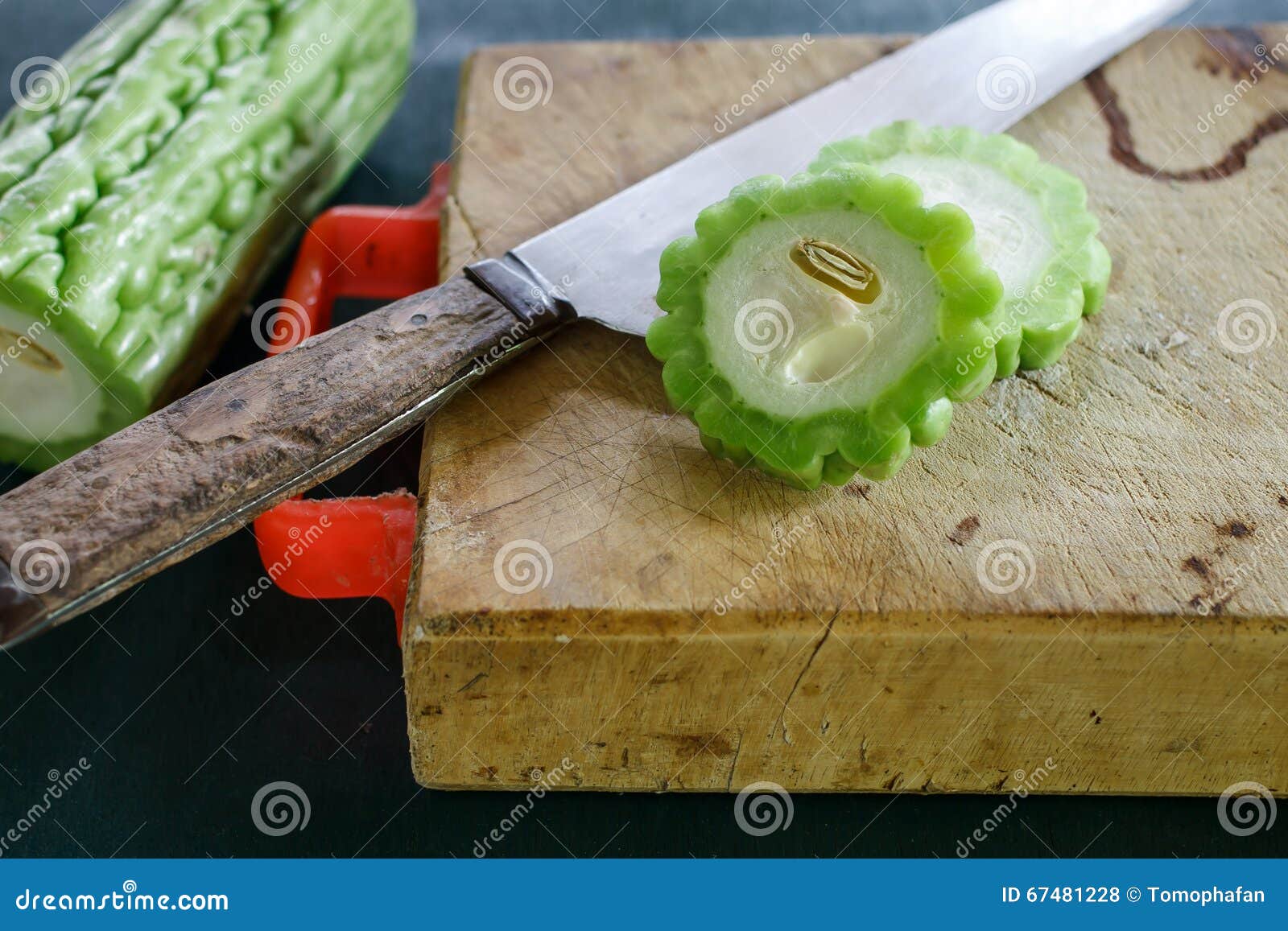 Bitter gourd. stock photo. Image of asian, fresh, natural - 67481228