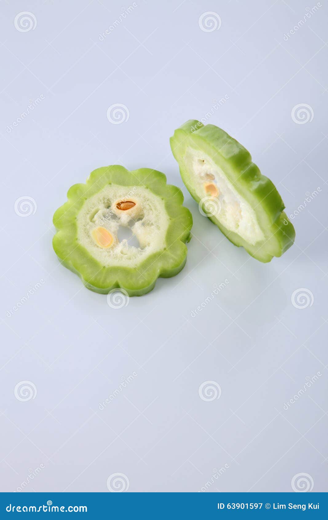 Bitter guard stock image. Image of healthy, slices, cross - 63901597