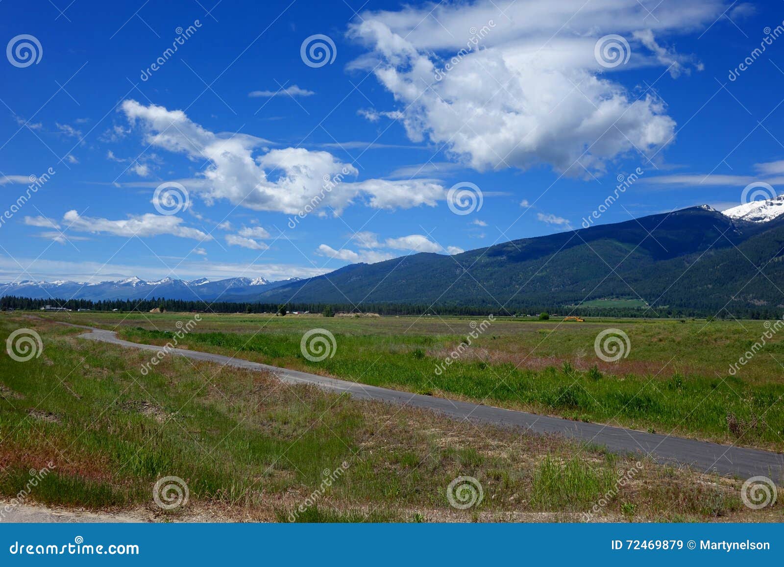 Bitterroot Mountain Valley - Montana Stock Image - Image of west, farms ...