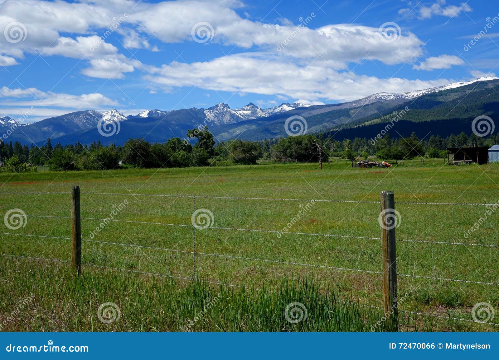 Bitterroot Mountain Valley - Montana Stock Photo - Image of nature ...