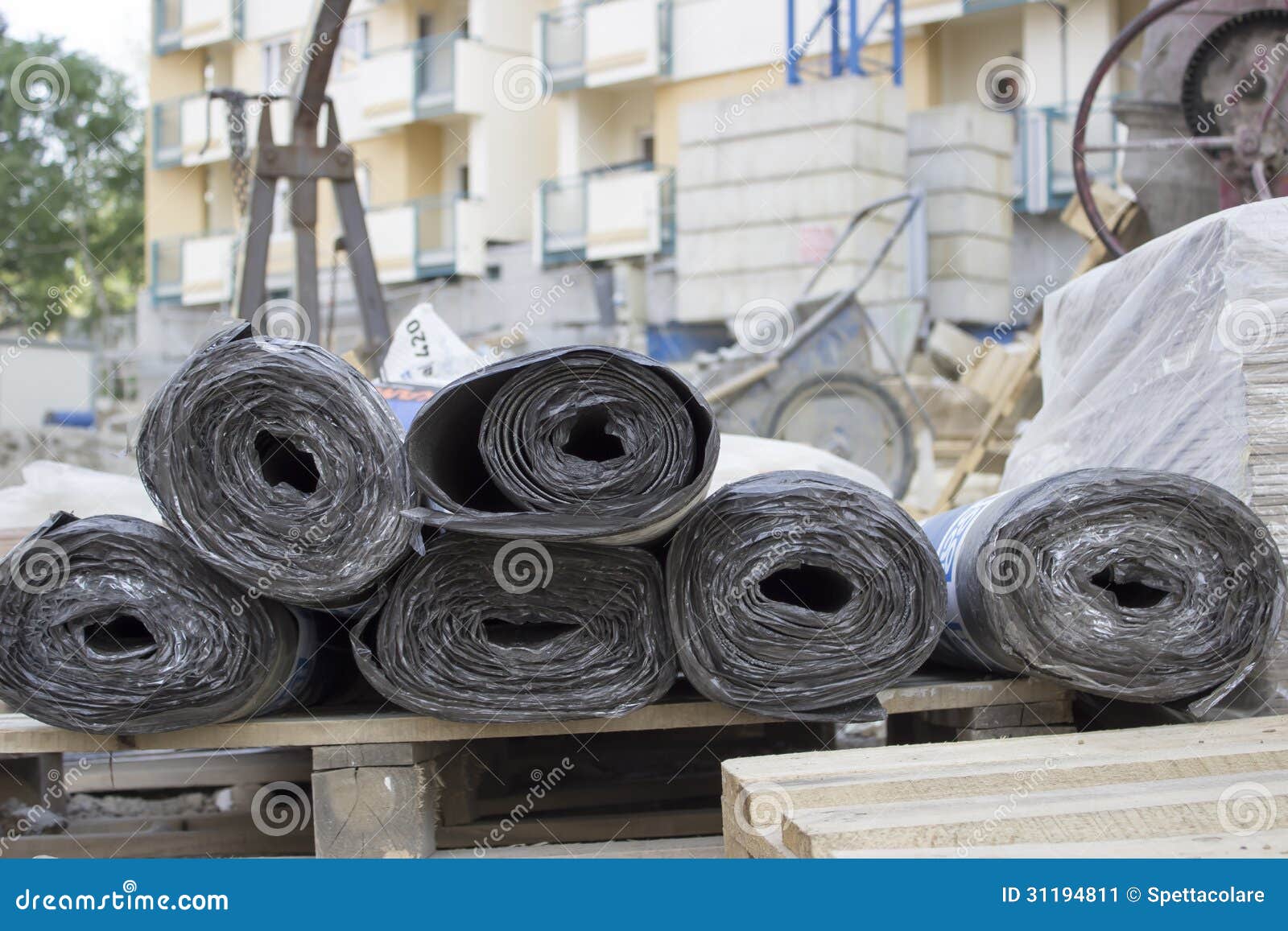 Bitumen membrane stock image. Image of buildings, melt - 31194811