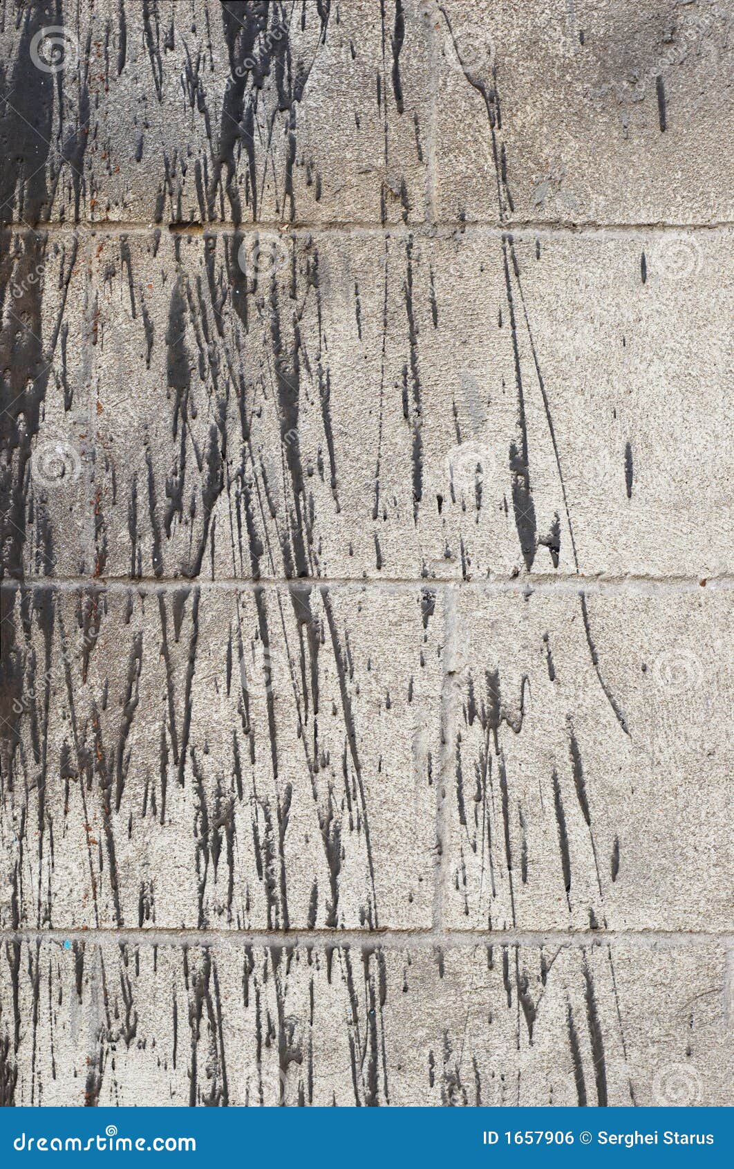 Bitumen Splashes On Wall Picture. Image: 1657906