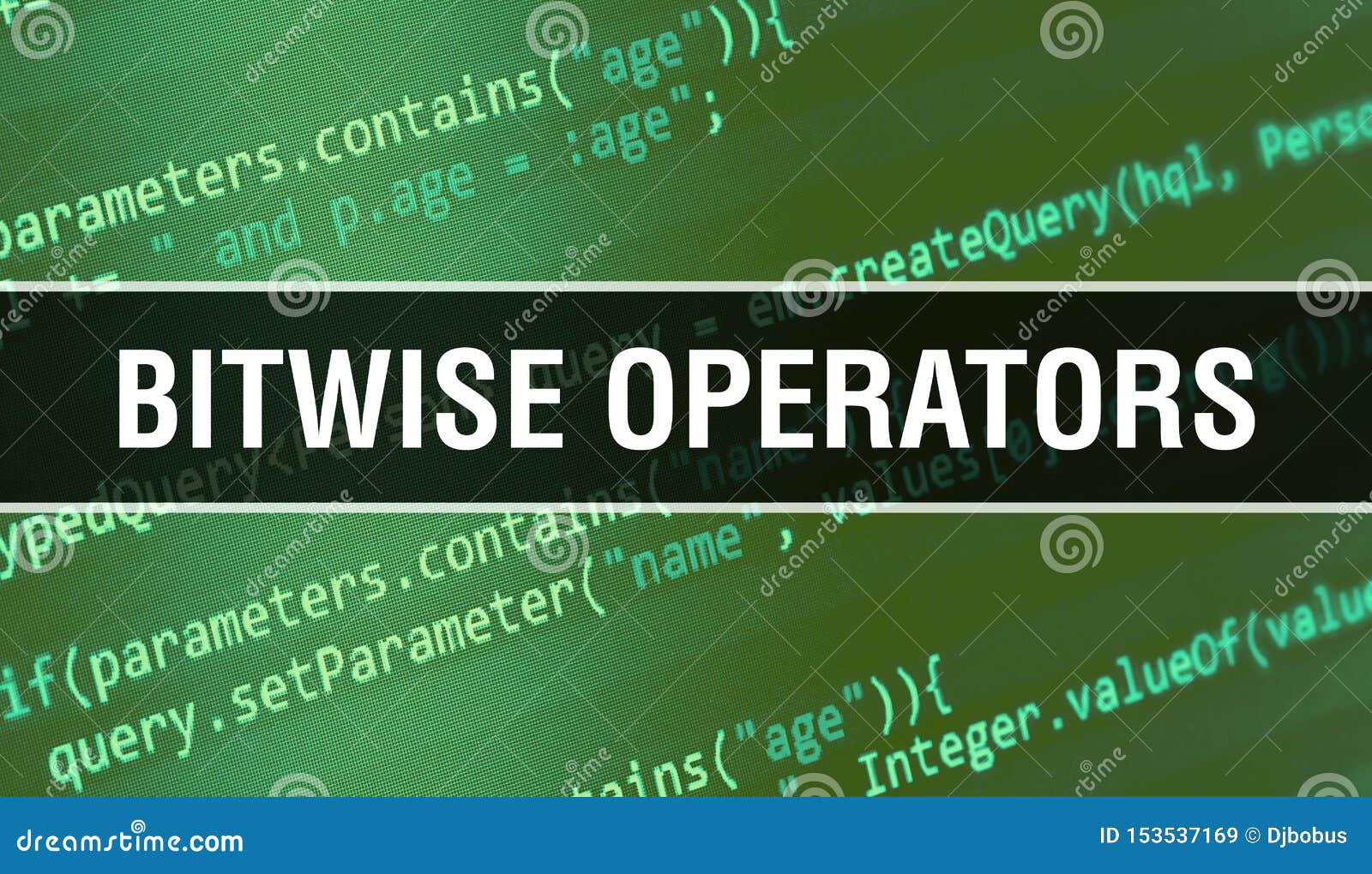 Bitwise Operators Concept With Random Parts Of Program Code Bitwise Operators With Programming