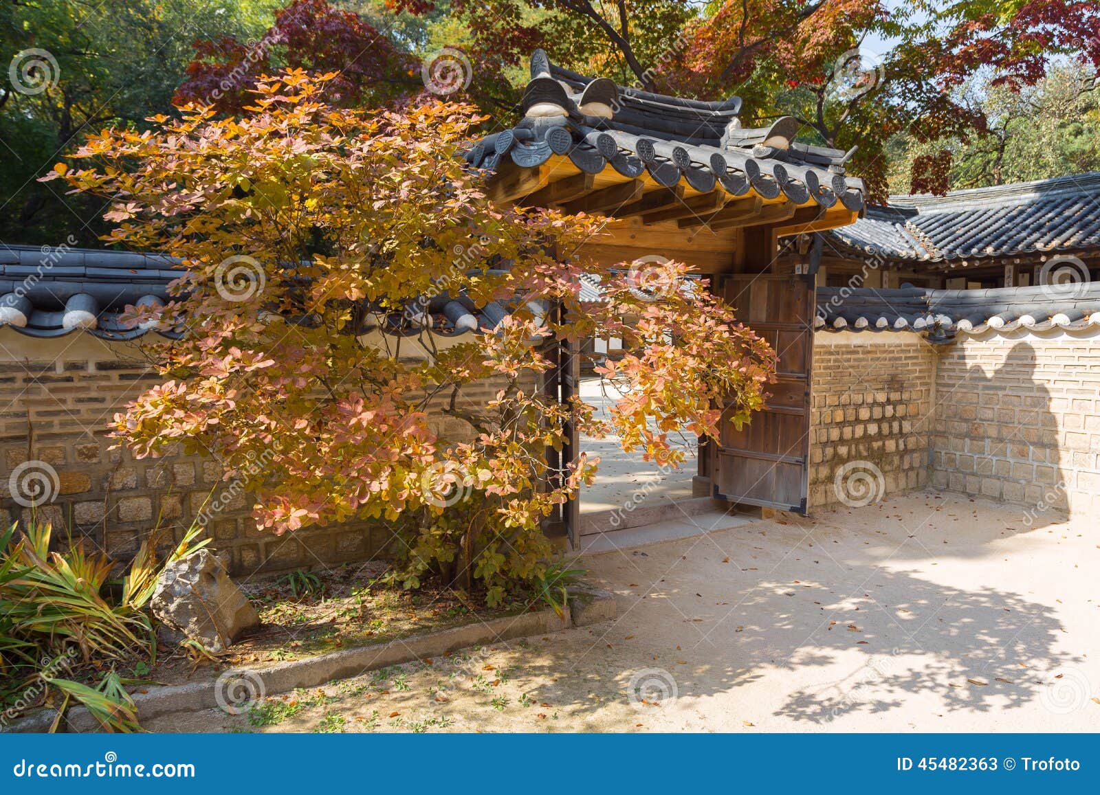 Biwon Garden stock image. Image of decor, gate, history - 45482363