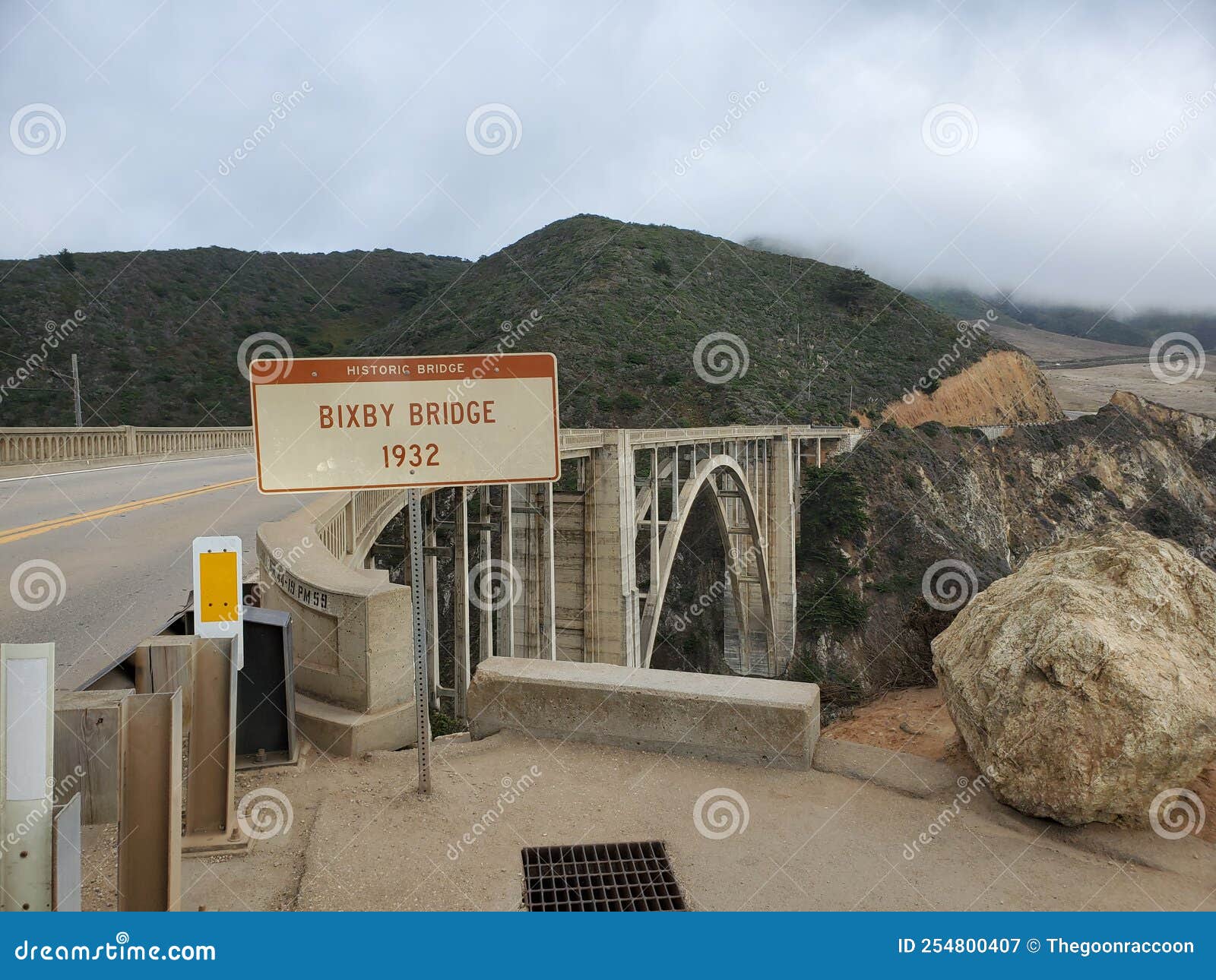 Bixby Bridge, Big Sur stock image. Image of town, building - 254800407