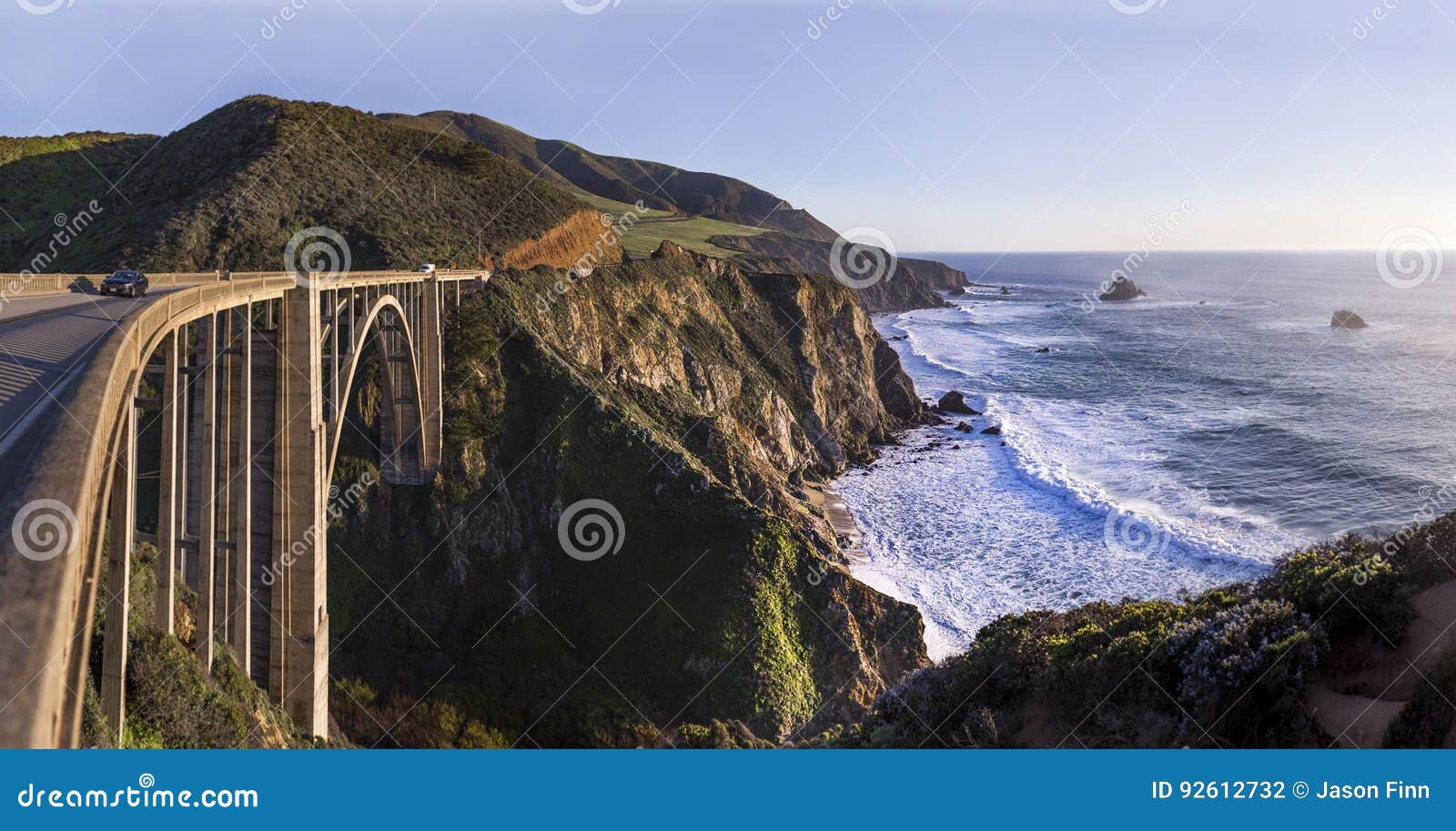 Bixby Bridge looking down stock photo. Image of adventure - 92612732