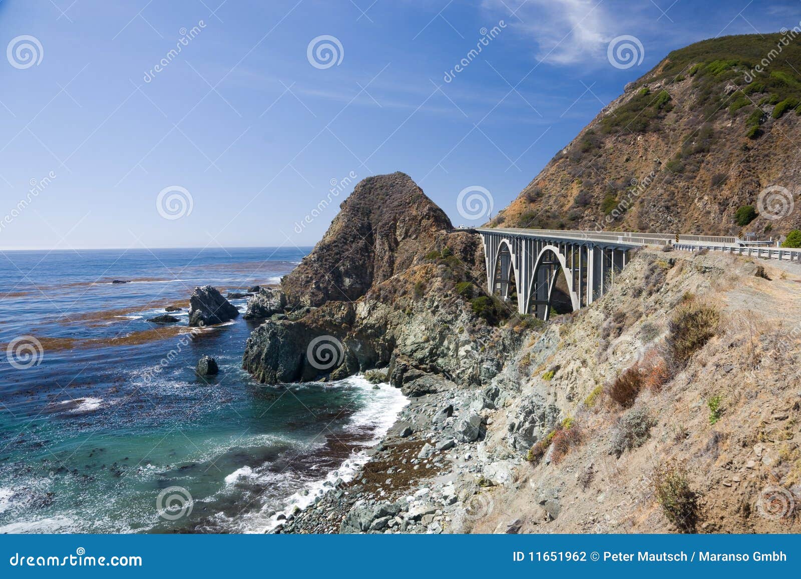Bixby Creek Bridge Is A Reinforced Concrete Open-spandrel Arch Bridge ...