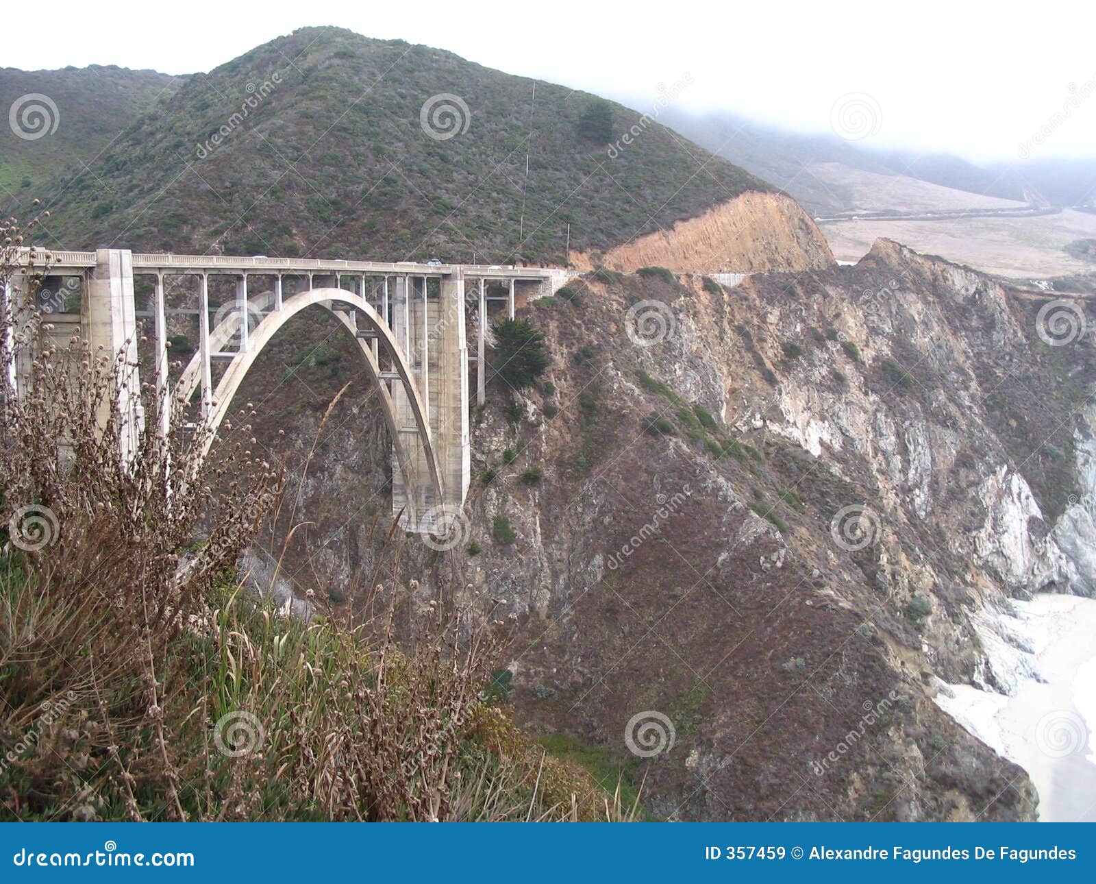 Bixby Creek Bridge Is A Reinforced Concrete Open-spandrel Arch Bridge ...