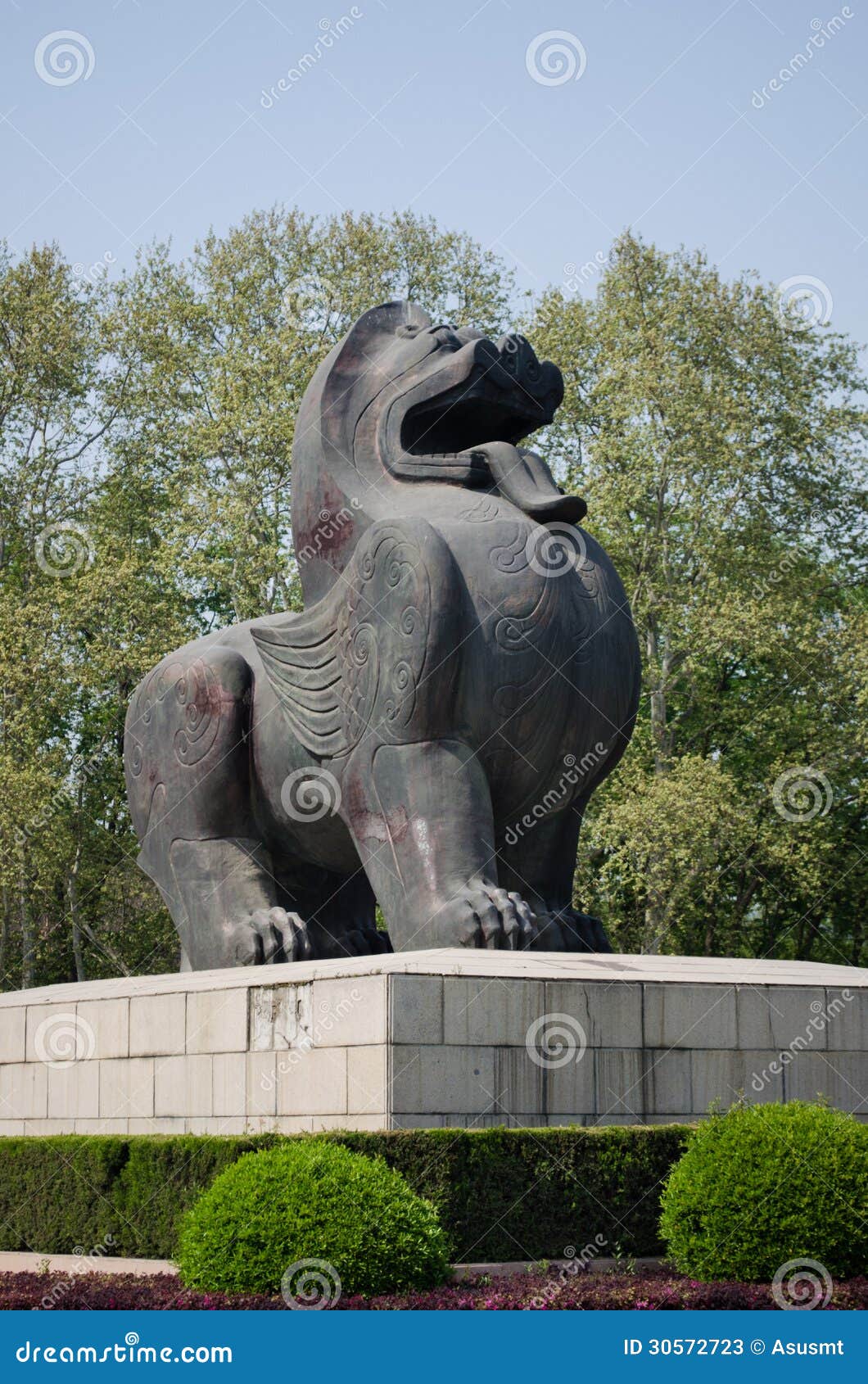 Bixie Statue from Traditional Chinese Legend Stock Image - Image of ...