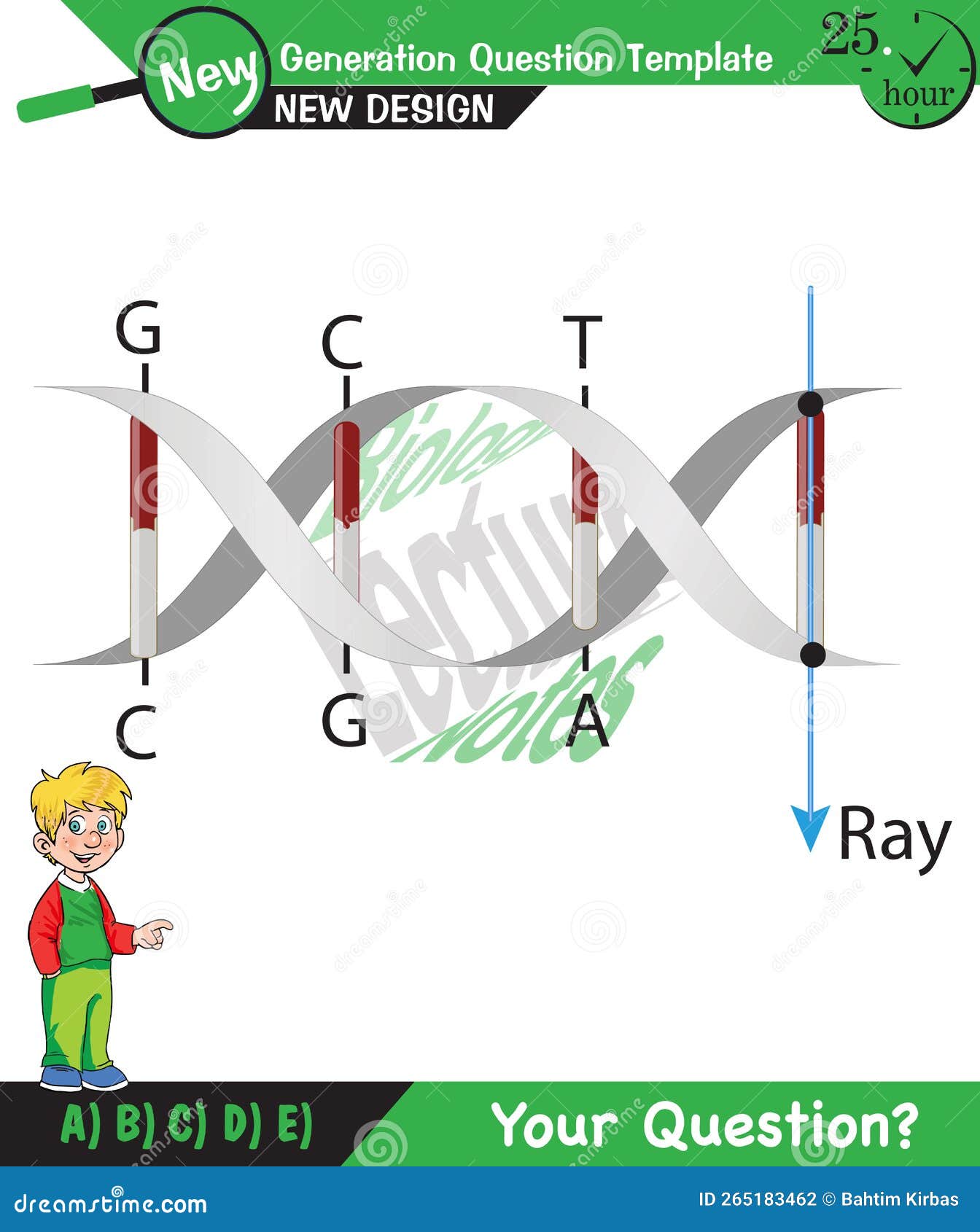Biology, DNA Helix, DNA Replication, Next Generation Question Template ...