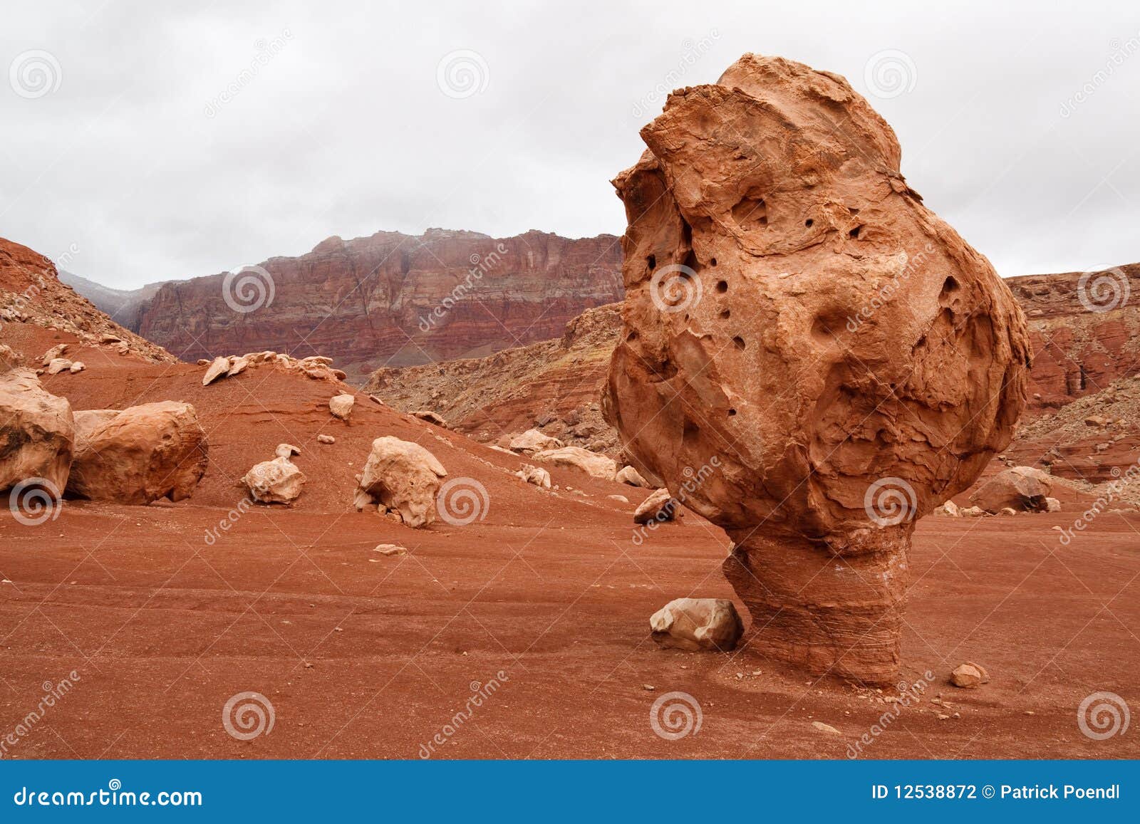 Bizarre Balanced Rock, Marble Canyon, Arizona Stock Photo - Image of ...