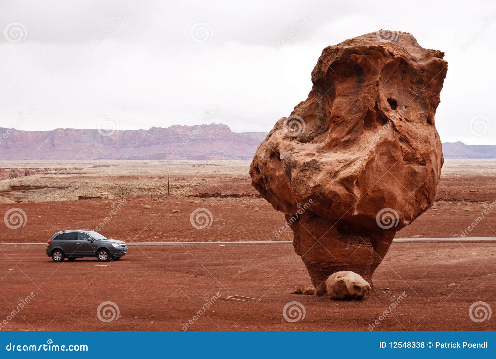 Bizarre Balanced Rock, Marble Canyon, Arizona Stock Photo - Image of ...