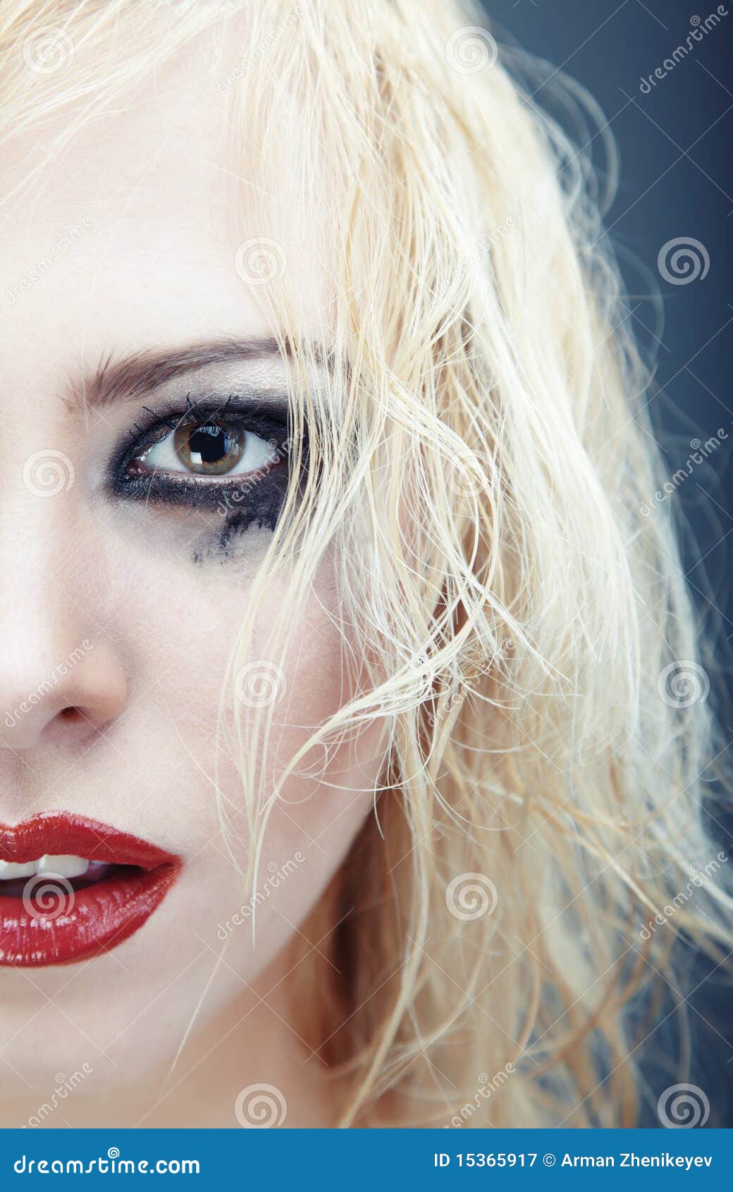 Bizarre beauty stock image. Image of headshot, dirty - 15365917