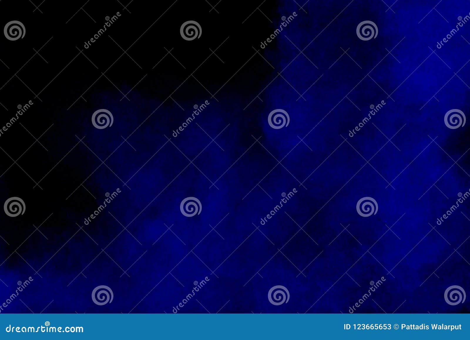 Bizarre Forms of Blue Powder Explosion Cloud on Black Background. Stock ...