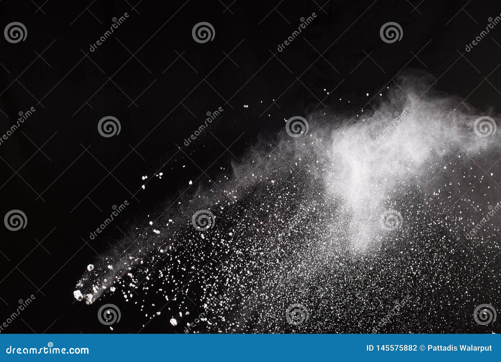 White Dust Particles Exhale in the Air. Stock Photo - Image of clouds ...
