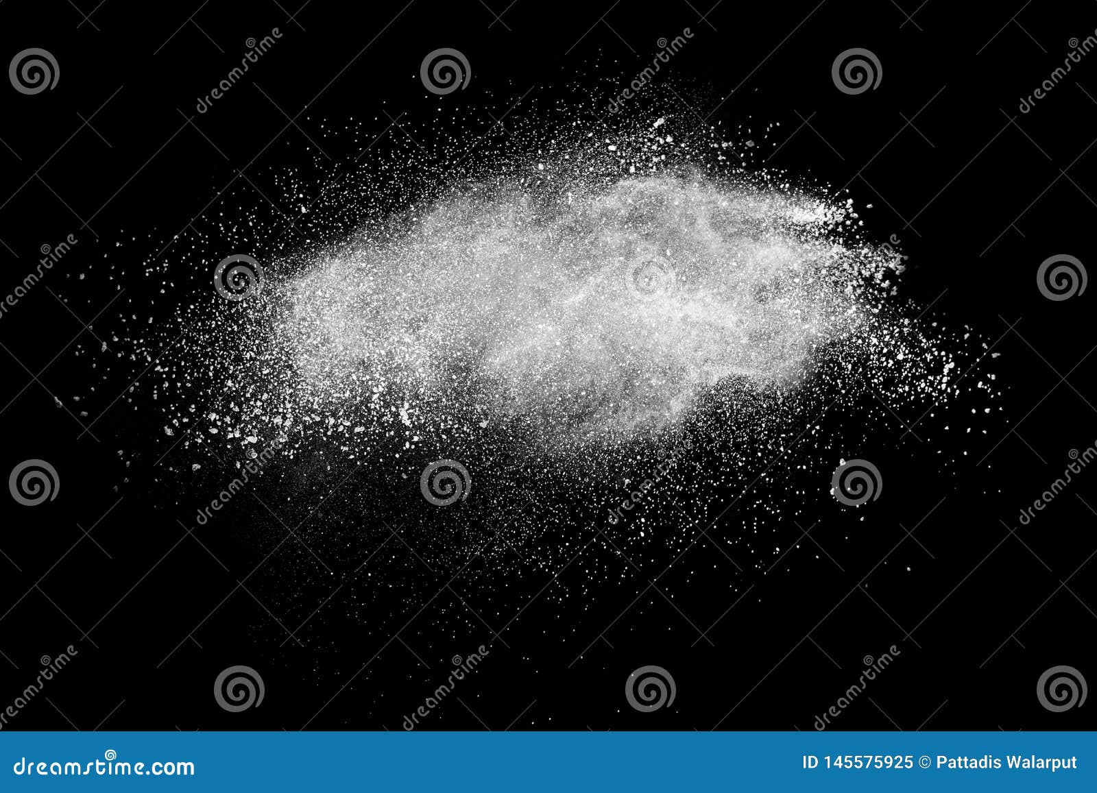 White Dust Particles Exhale in the Air. Stock Image - Image of holi ...