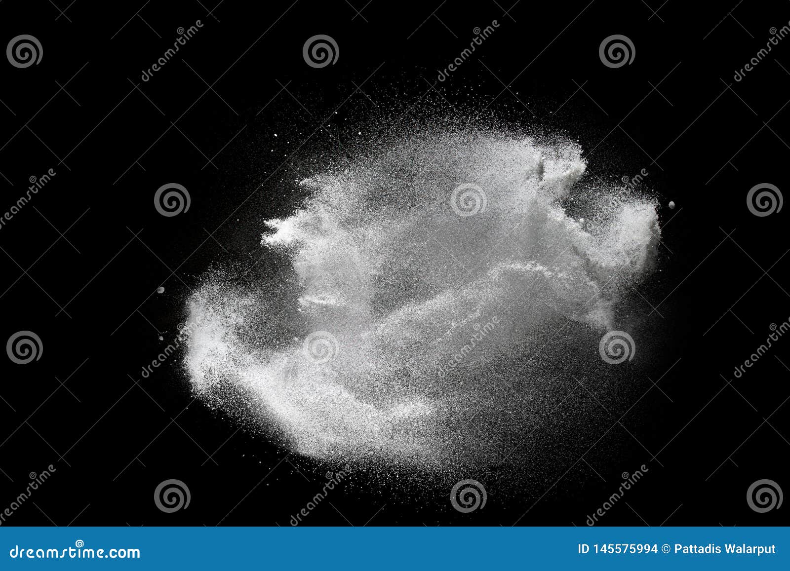 White Dust Particles Exhale in the Air. Stock Photo - Image of ...