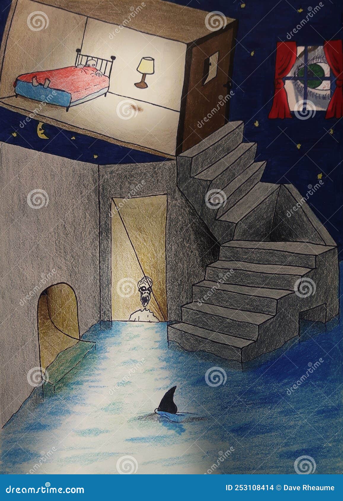 Many Different Nightmares stock photo. Image of ghostly - 253108414