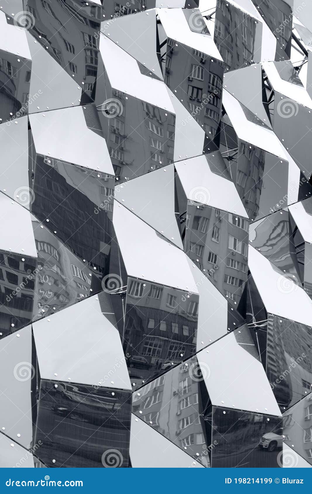 Bizarre Reflections in Glass Stock Image - Image of panels, design ...