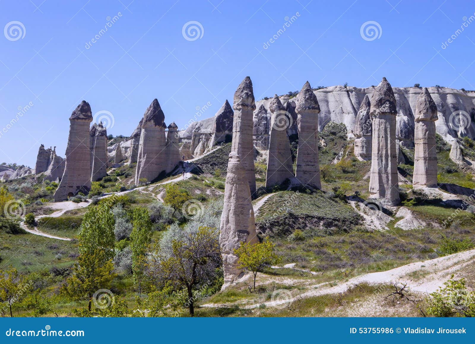 Bizarre Rock Formations of Cappadocia, Turkey Stock Photo - Image of ...
