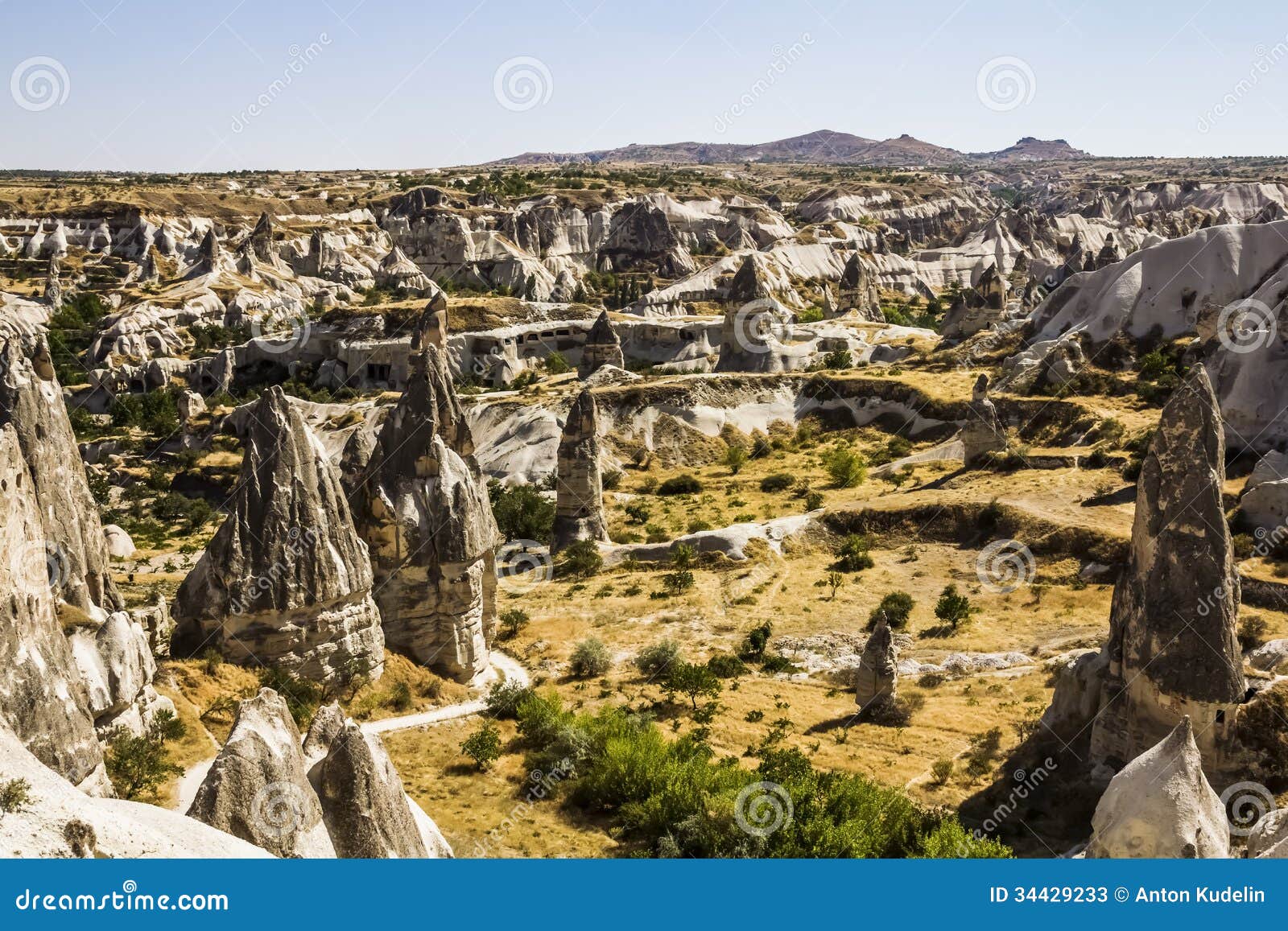 Bizarre Rock Formations of Volcanic Tuff in Capadocia Stock Image ...