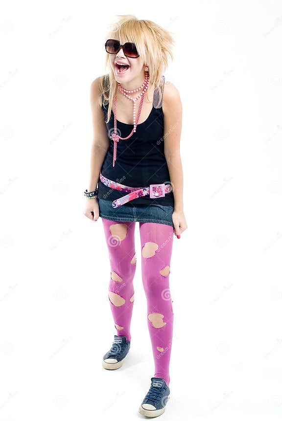 Bizarre screaming emo girl stock photo. Image of freaky - 8438218