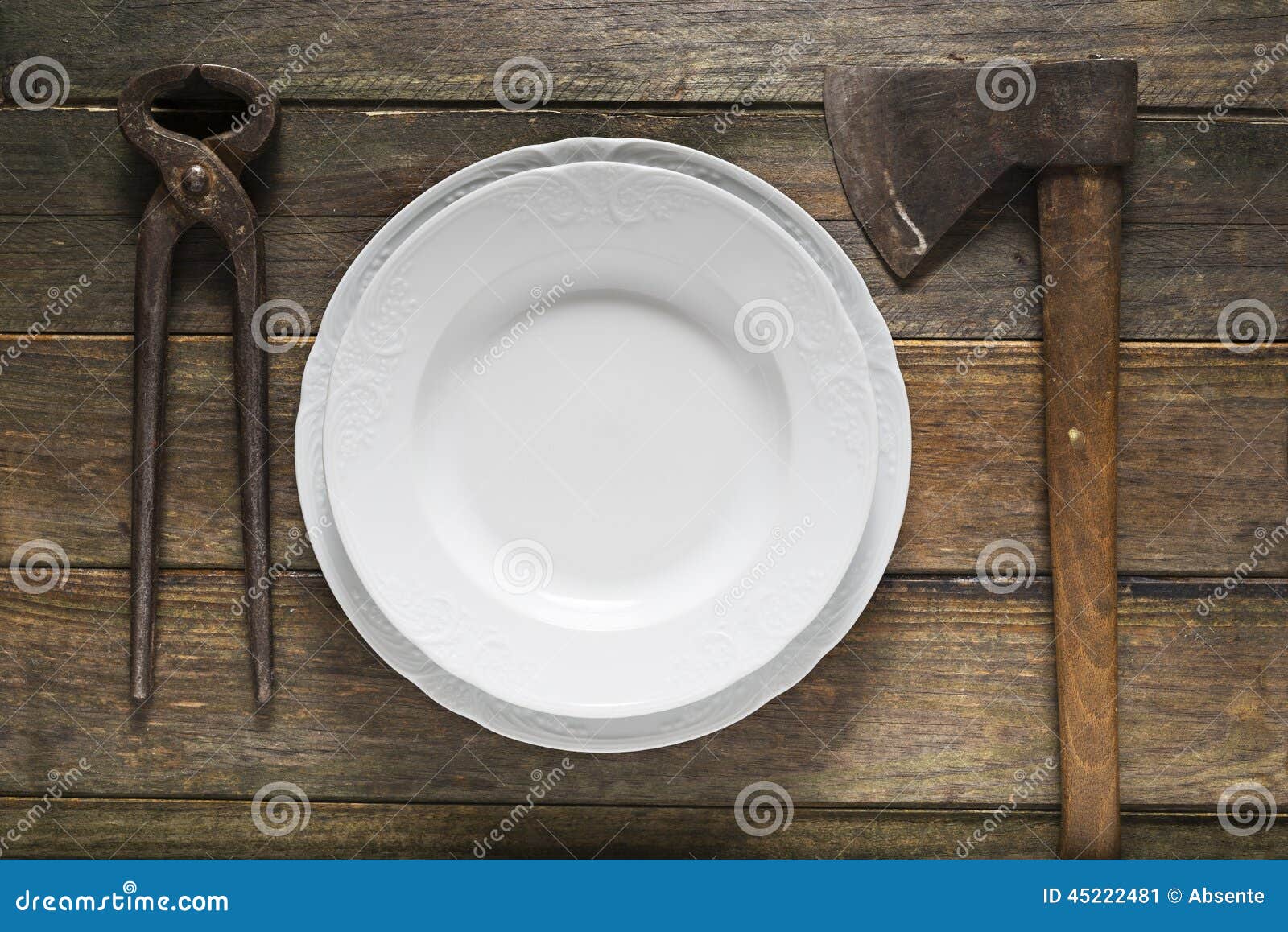 Bizarre tableware stock image. Image of hunger, broken - 45222481