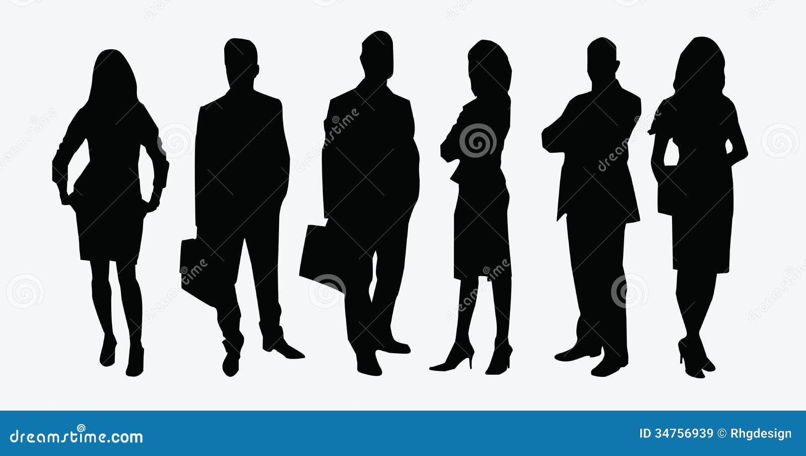 Biznes people stock vector. Illustration of briefcase - 34756939