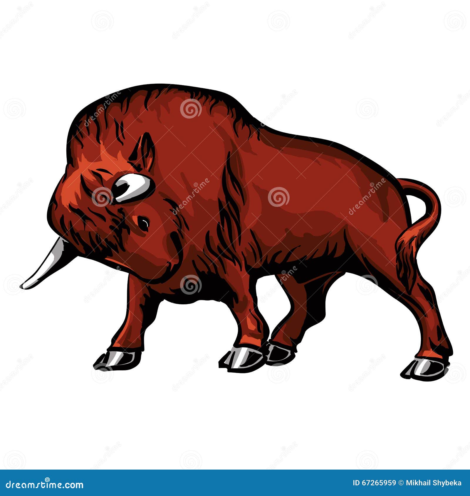 Bizon stock vector. Illustration of bifocal, baikal, bola - 67265959