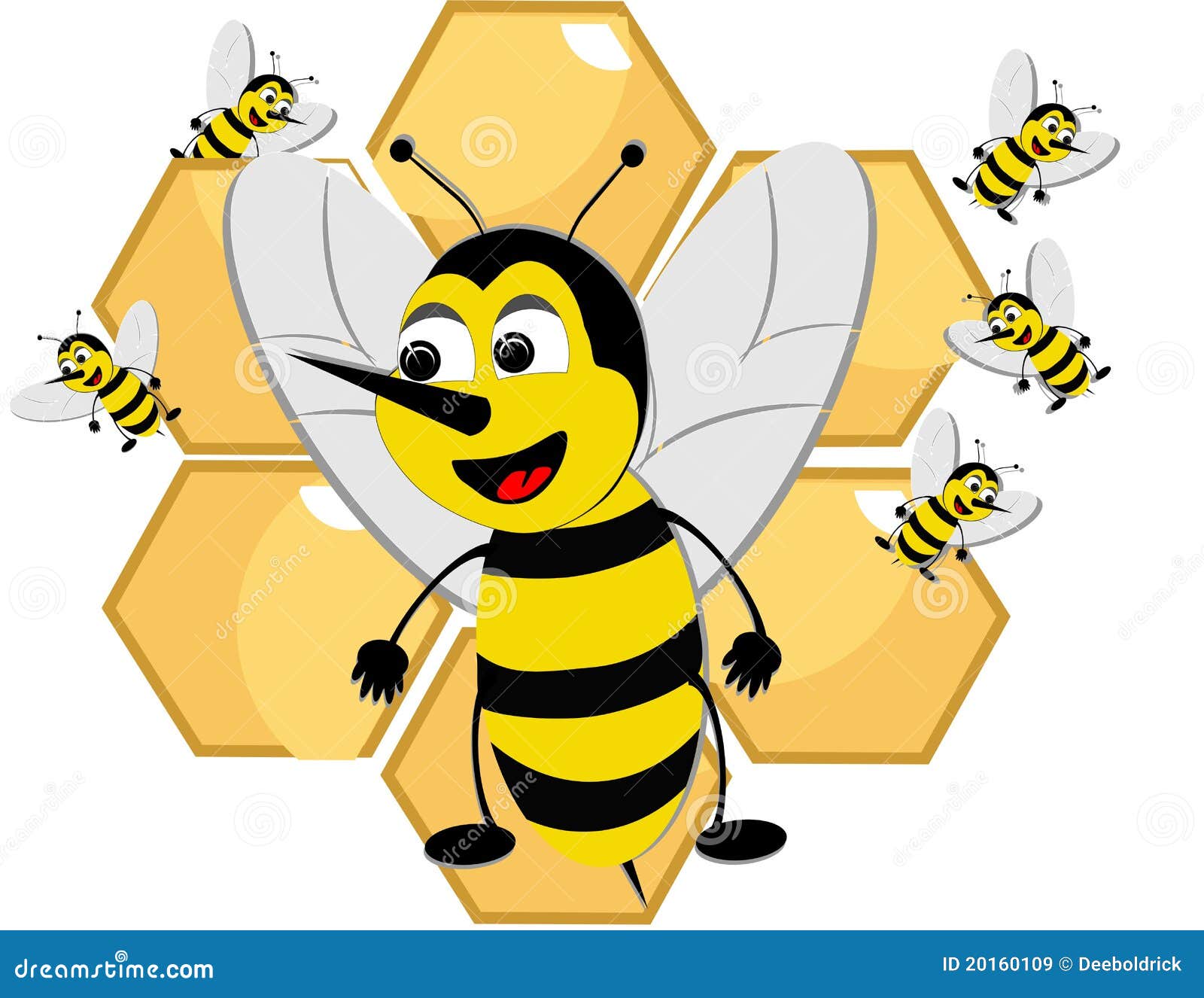 Bizzy Bees swarming.. stock vector. Illustration of eyes - 20160109