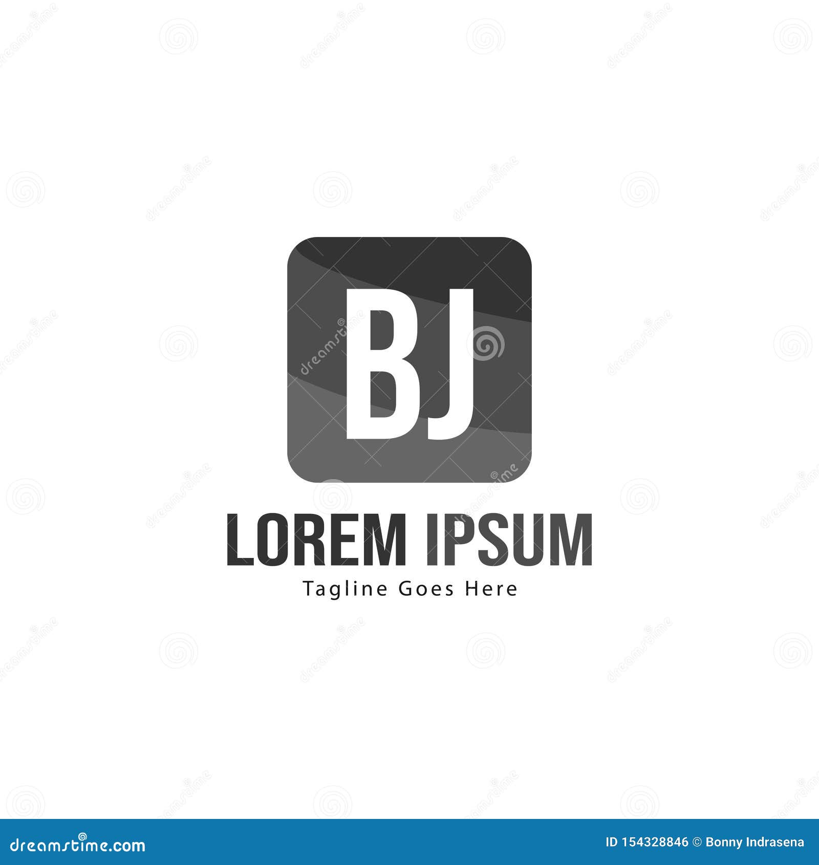 BJ Letter Logo Design. Creative Modern BJ Letters Icon Illustration ...