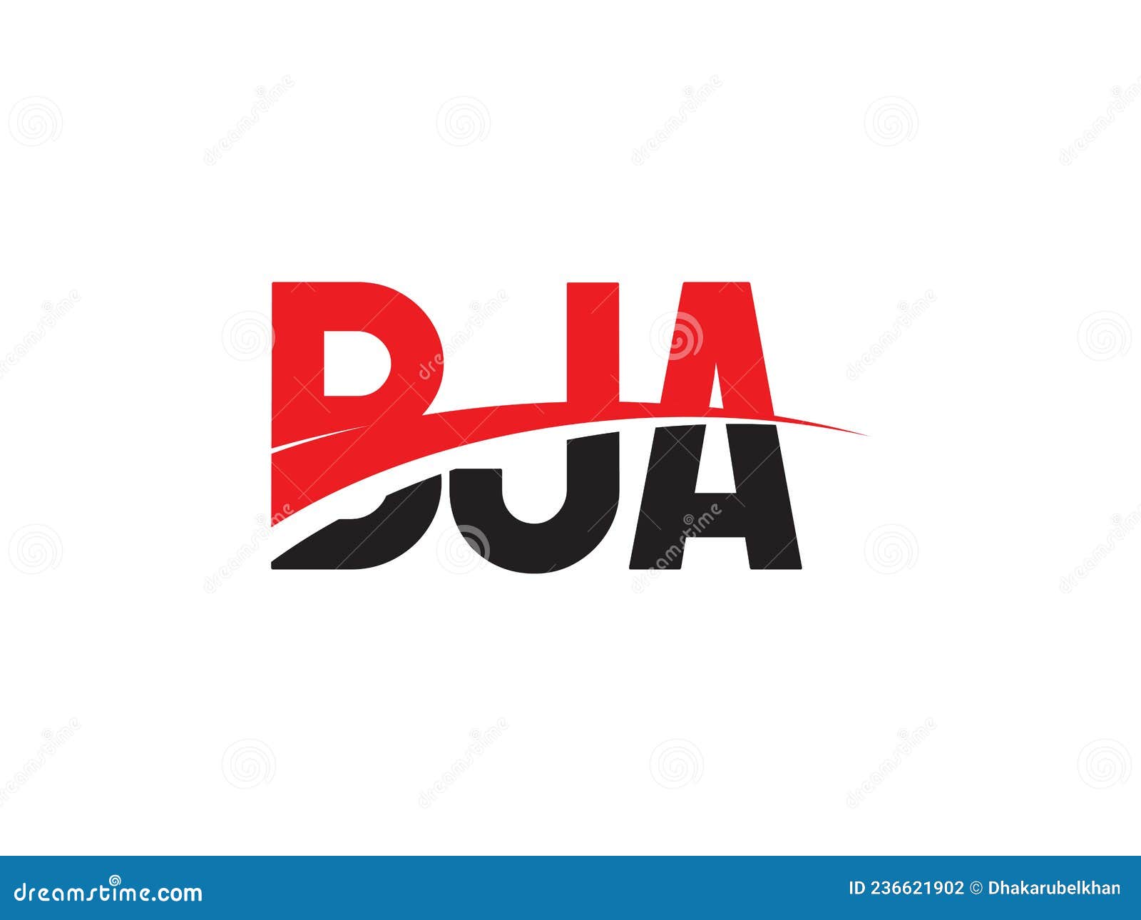 BJA Letter Initial Logo Design Vector Illustration Stock Vector ...