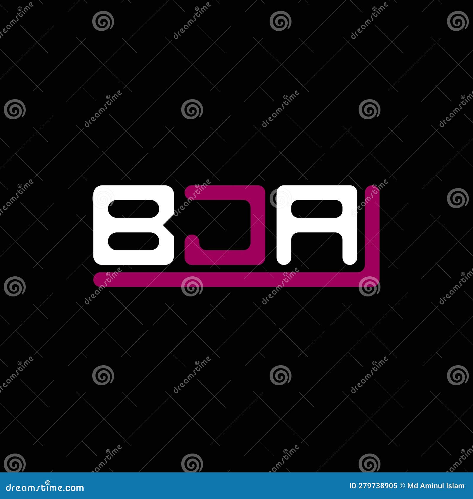 BJA Letter Logo Creative Design with Vector Graphic, BJA Stock Vector ...