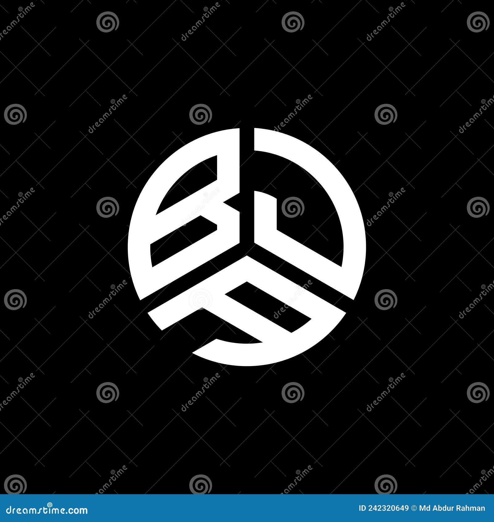 BJA Letter Logo Design on White Background. BJA Creative Initials ...