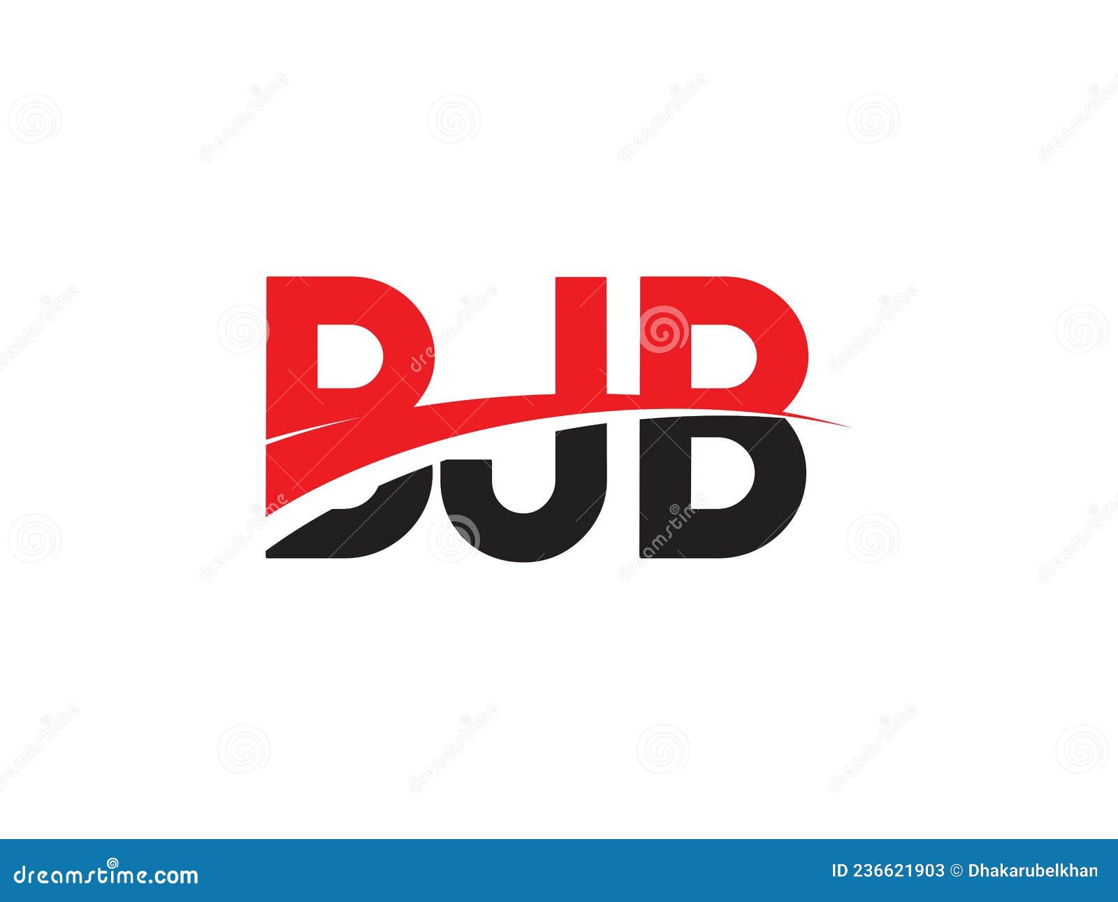 BJB Letter Initial Logo Design Vector Illustration Stock Vector ...