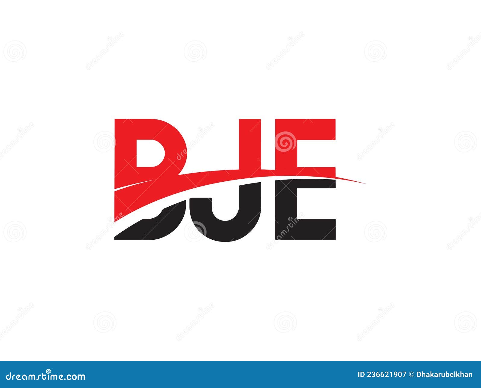 BJE Letter Initial Logo Design Vector Illustration Stock Vector ...