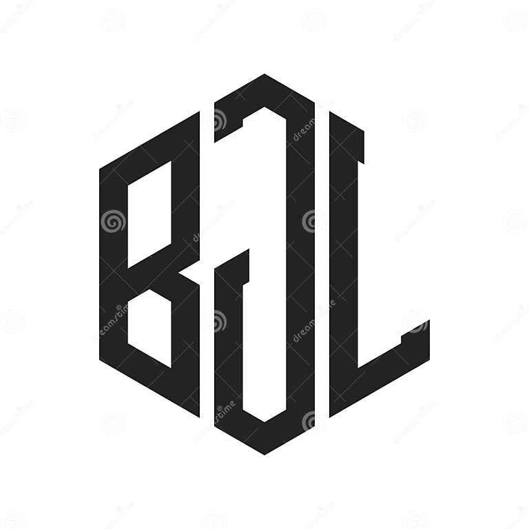 BJL Logo Design. Initial Letter BJL Monogram Logo Using Hexagon Shape ...