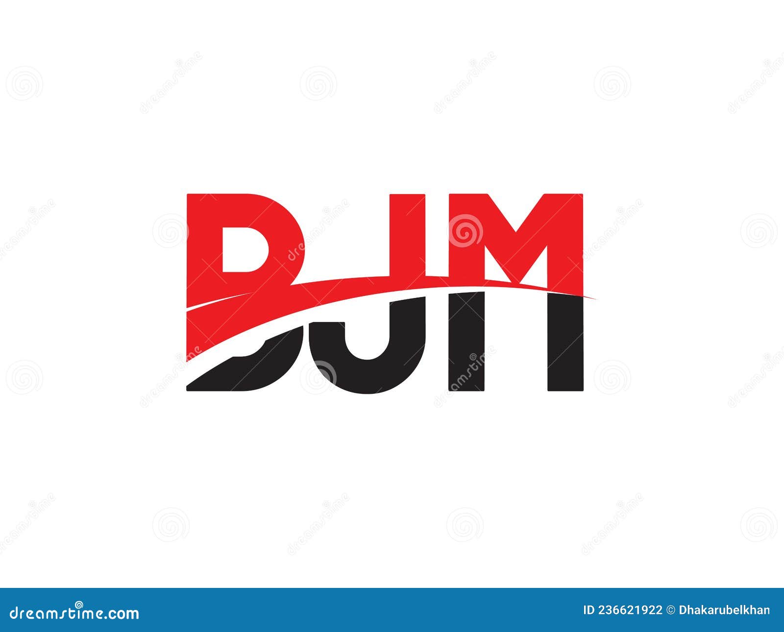 BJM Letter Initial Logo Design Vector Illustration Stock Vector ...