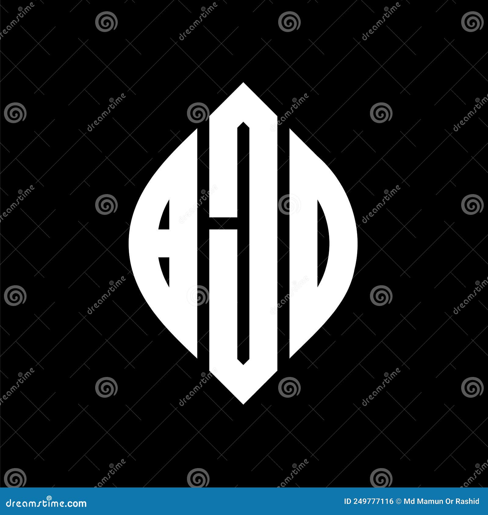 BJO Circle Letter Logo Design with Circle and Ellipse Shape. BJO ...