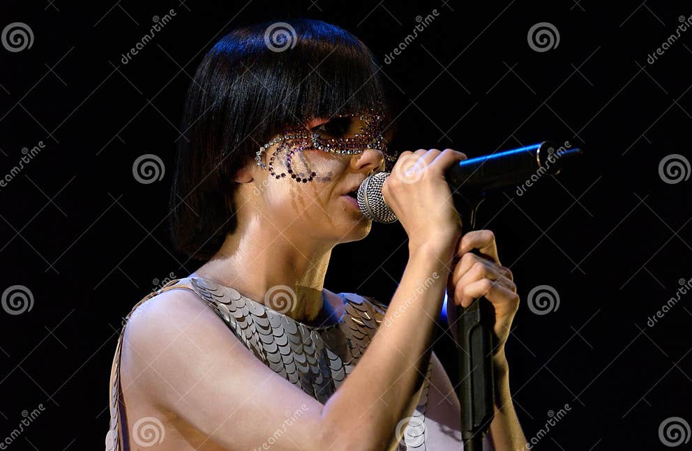 Bjork the Icelandic Singer during the Concert Editorial Stock Photo ...