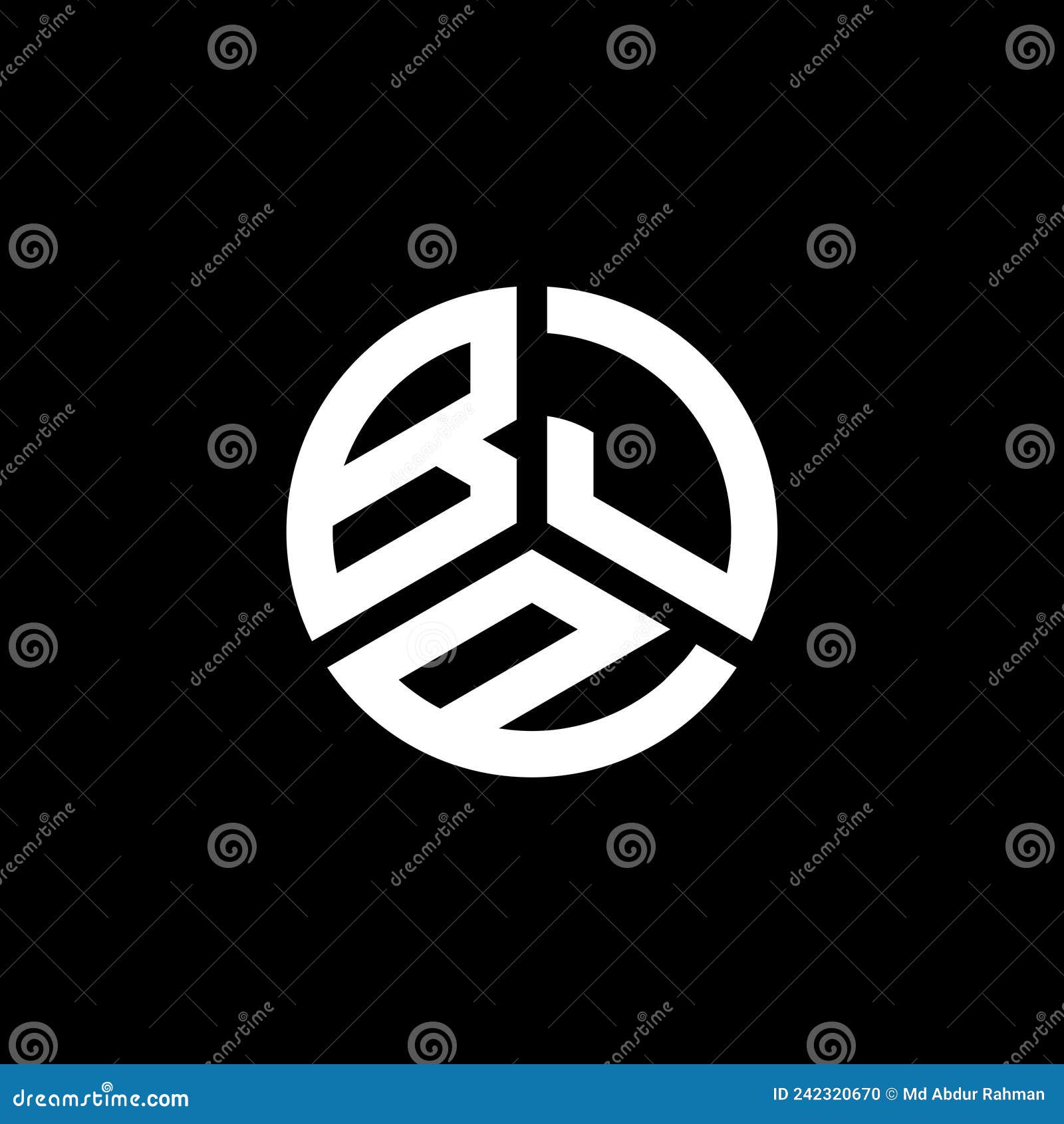 BJP Letter Logo Design on White Background. BJP Creative Initials ...