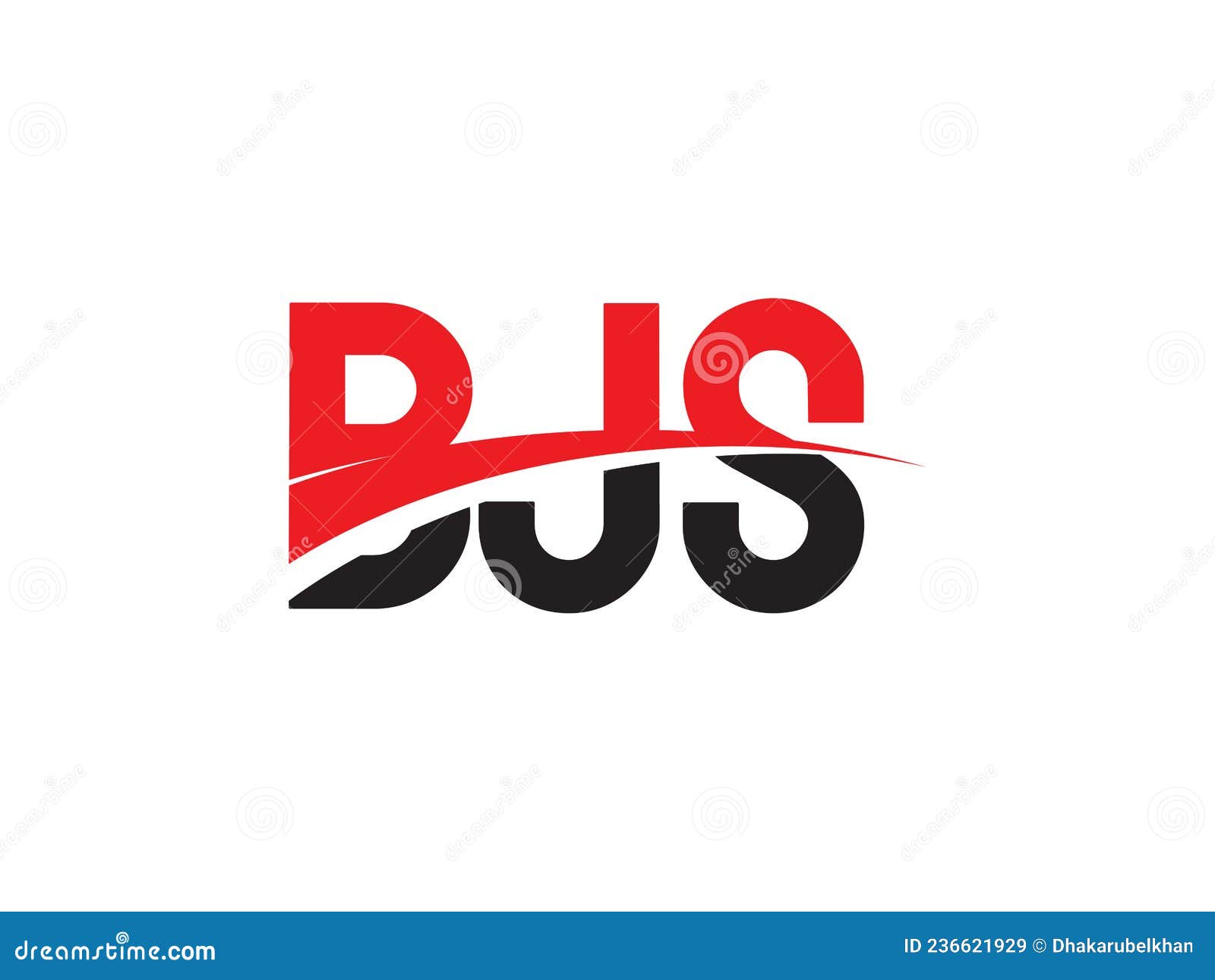 BJS Letter Initial Logo Design Vector Illustration Stock Vector ...