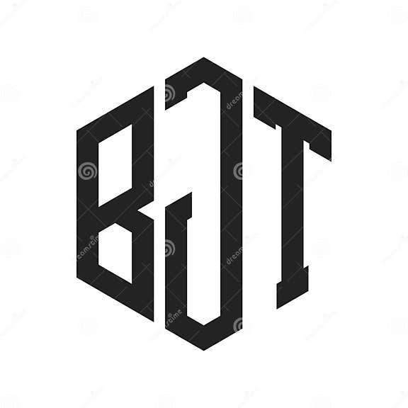 BJT Logo Design. Initial Letter BJT Monogram Logo Using Hexagon Shape ...