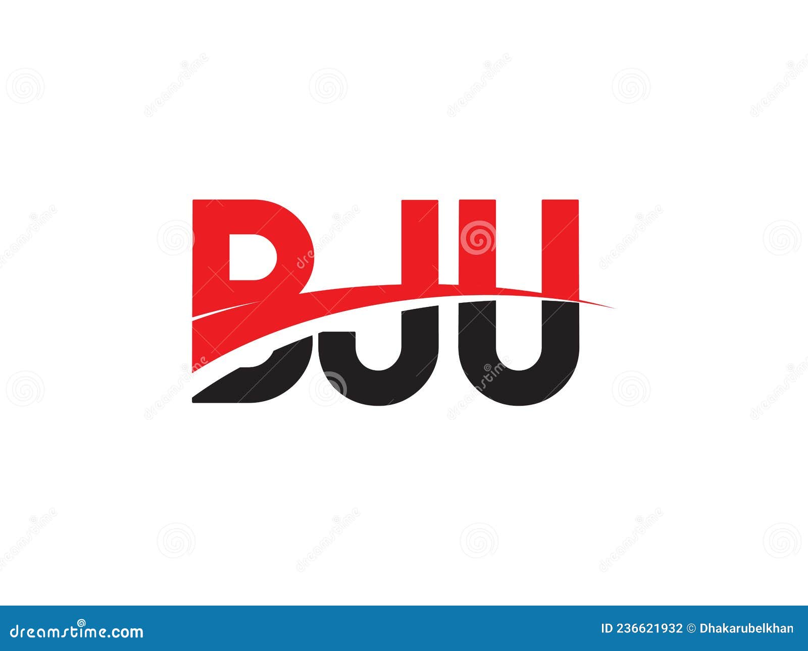 BJU Letter Initial Logo Design Vector Illustration Stock Vector ...