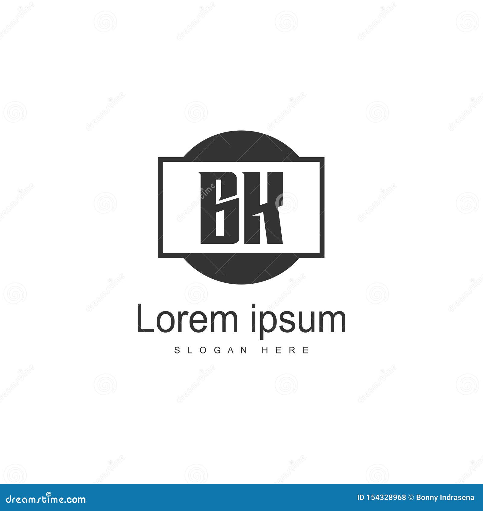 BK Letter Logo Design. Creative Modern BK Letters Icon Illustration ...