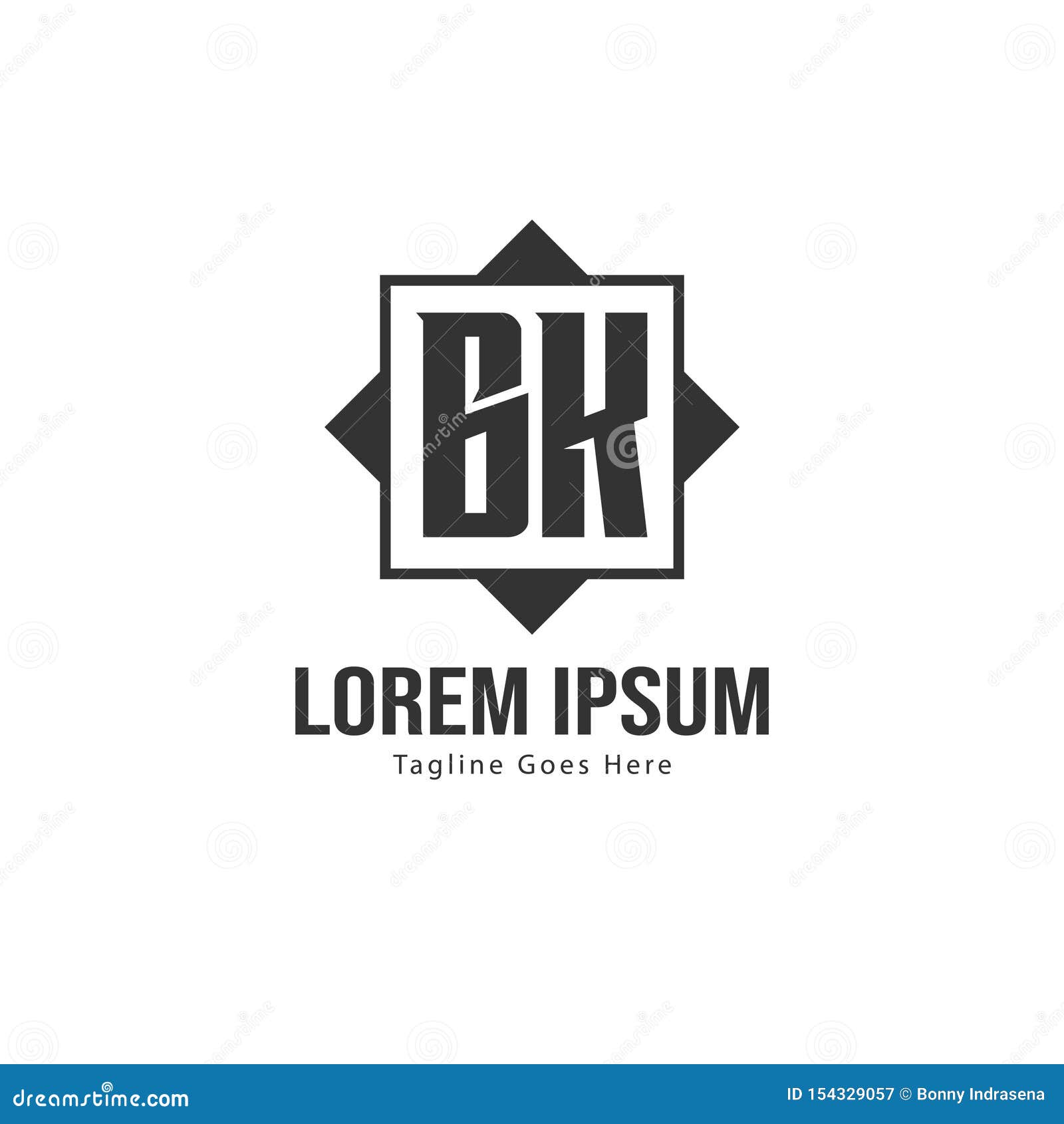 BK Letter Logo Design. Creative Modern BK Letters Icon Illustration ...