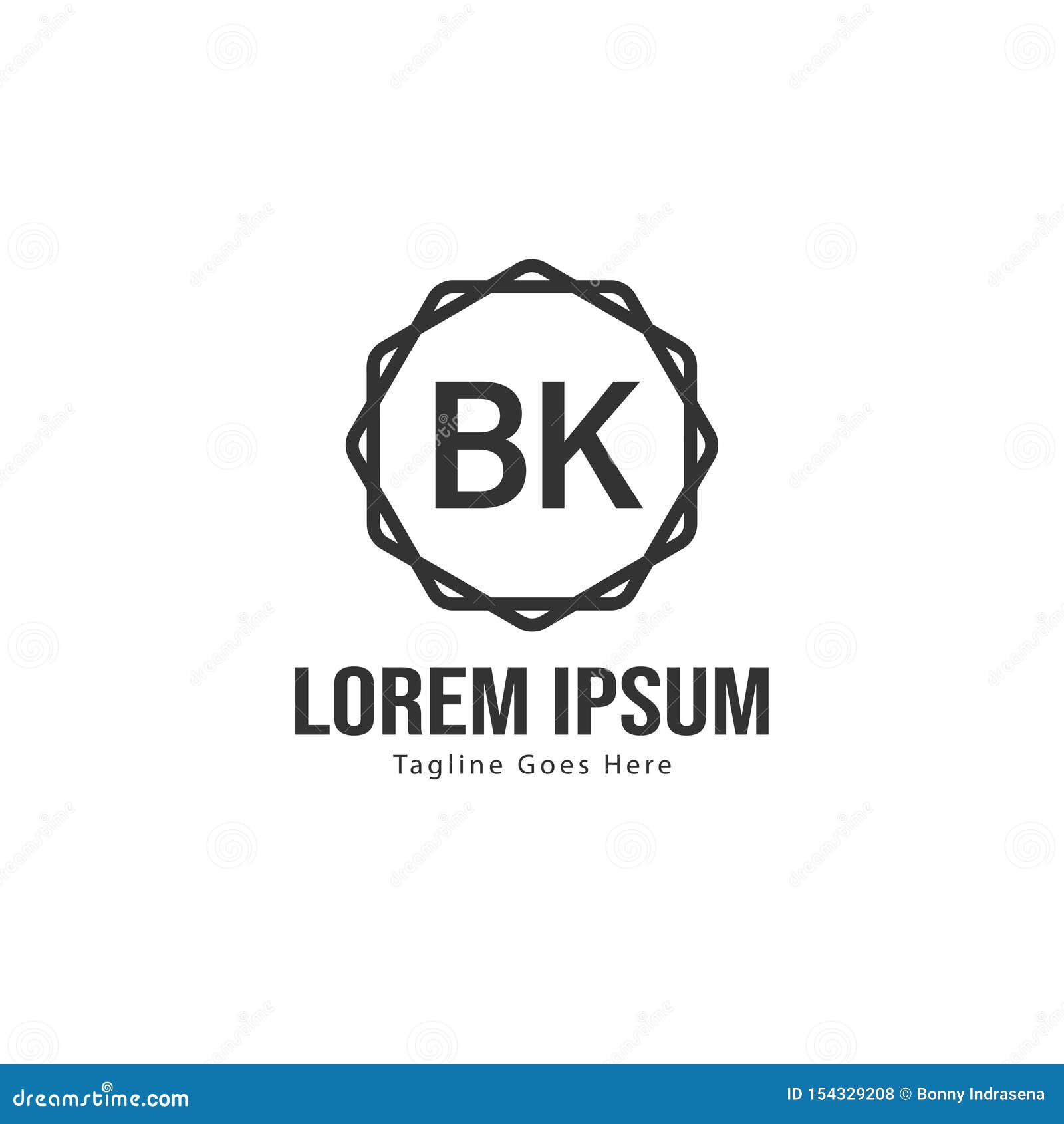BK Letter Logo Design. Creative Modern BK Letters Icon Illustration ...