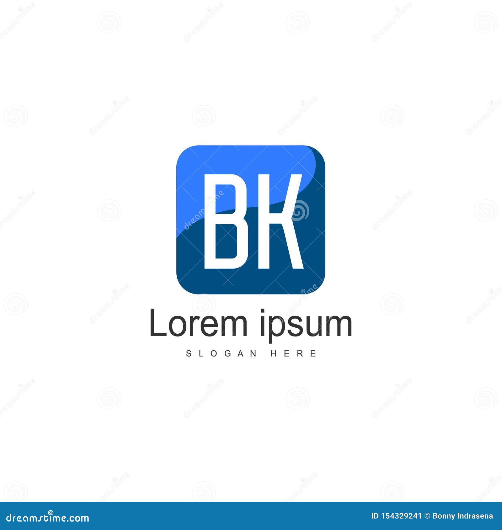 BK Letter Logo Design. Creative Modern BK Letters Icon Illustration ...