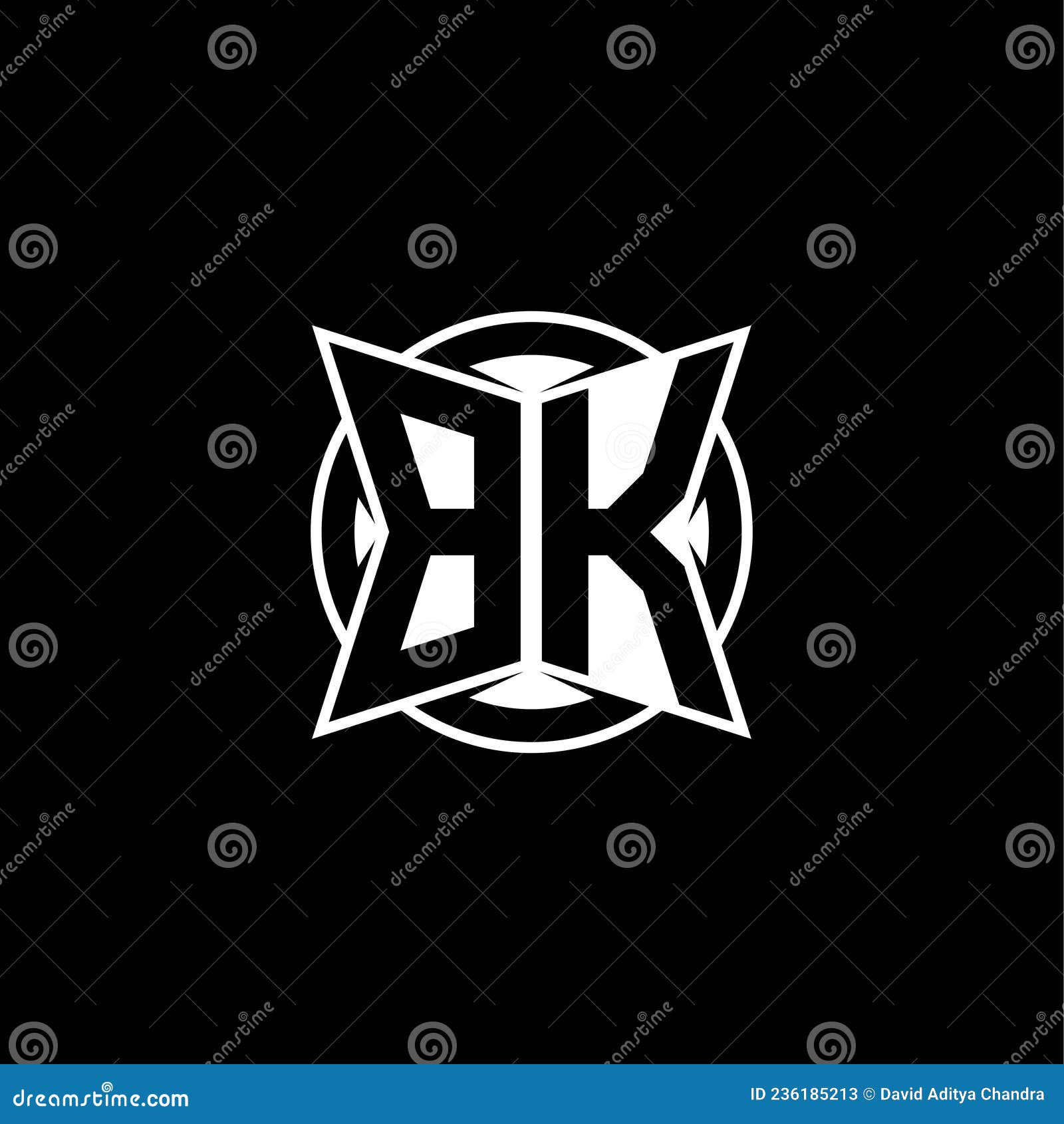 BK Logo Monogram Design Template Stock Vector - Illustration of ...
