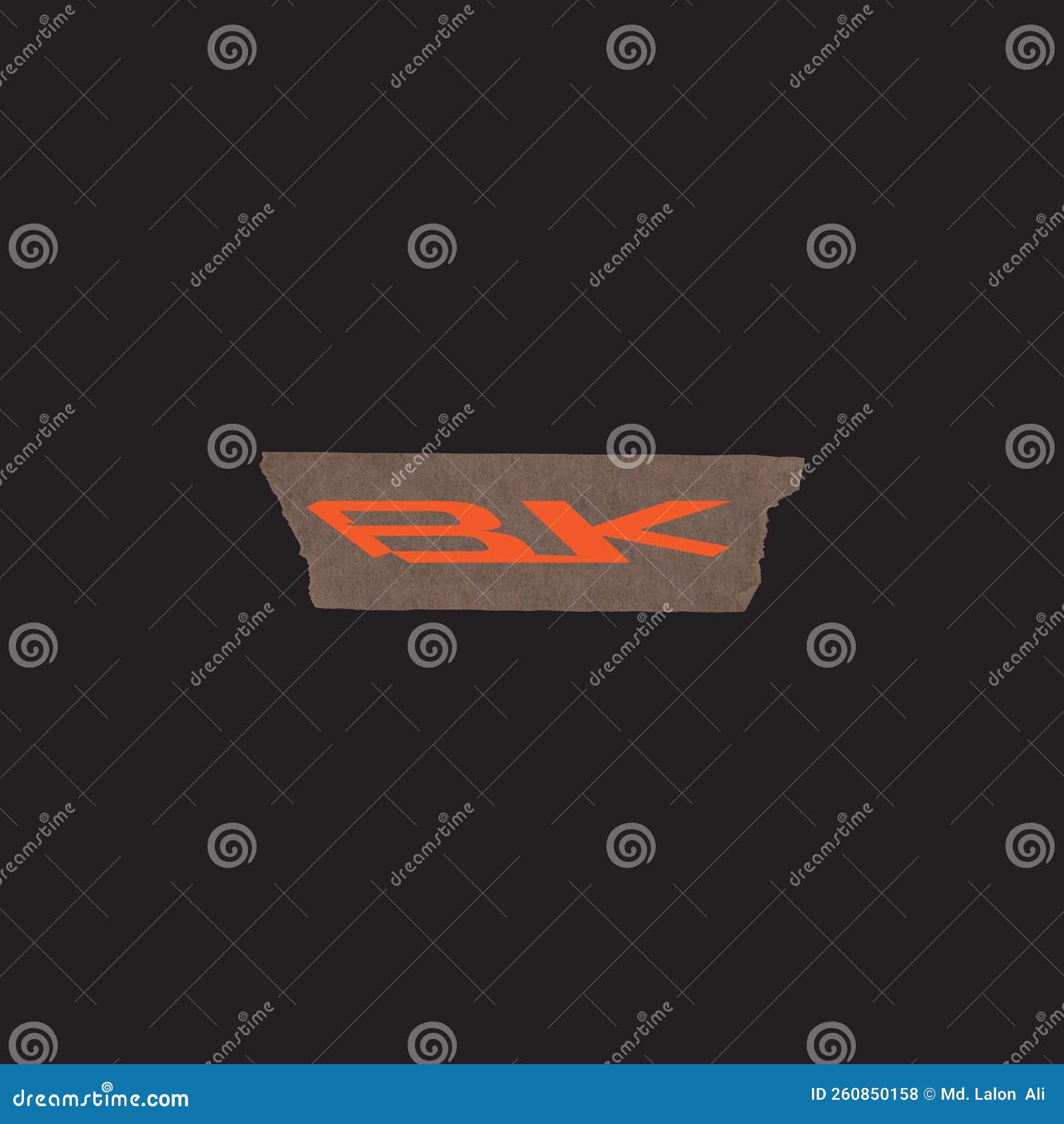 BK Text Logo Design stock vector. Illustration of gadget - 260850158